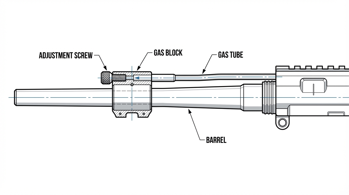 AR-15 Gas System & Buffer Tuning 2026: Adjustable Gas Block Setup ...