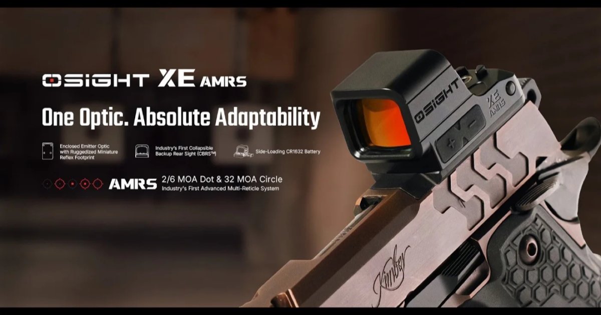 Osight XE AMRS and SE 6 MOA: New Enclosed Pistol Red Dots